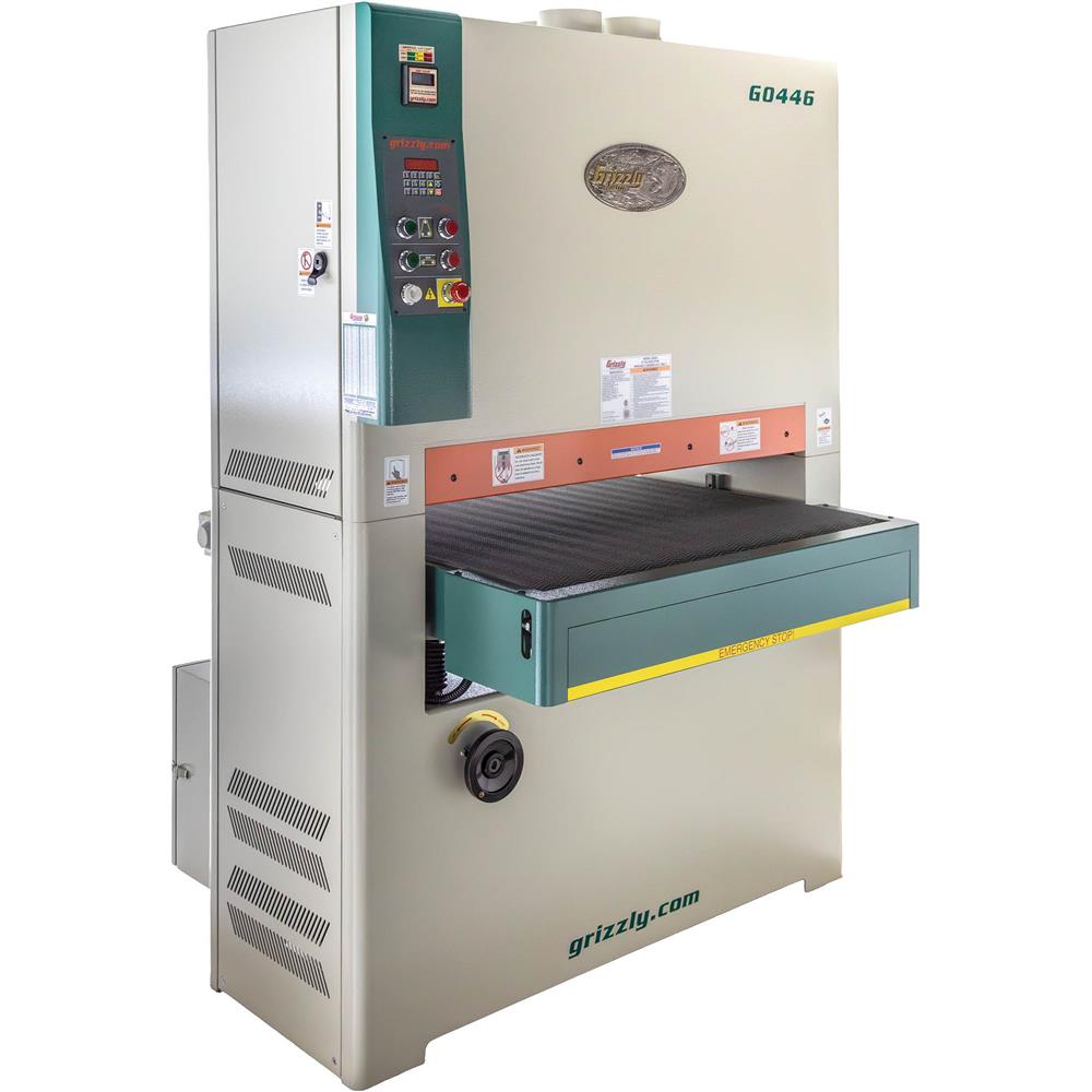37" 15 HP 3-Phase Platen-Type Wide-Belt Sander - Grizzly Industrial
