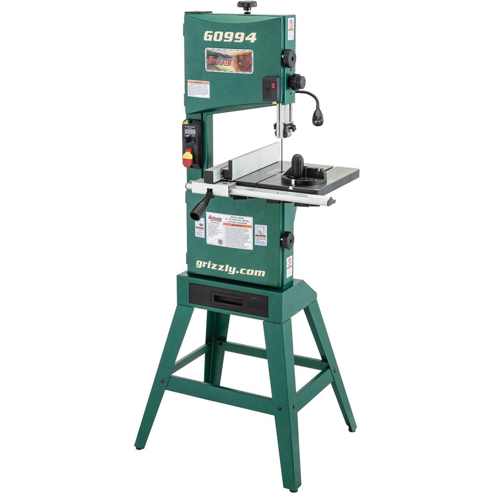 Grizzly G0994 - 10" Variable-Speed Vertical Metal-Cutting Bandsaw ...