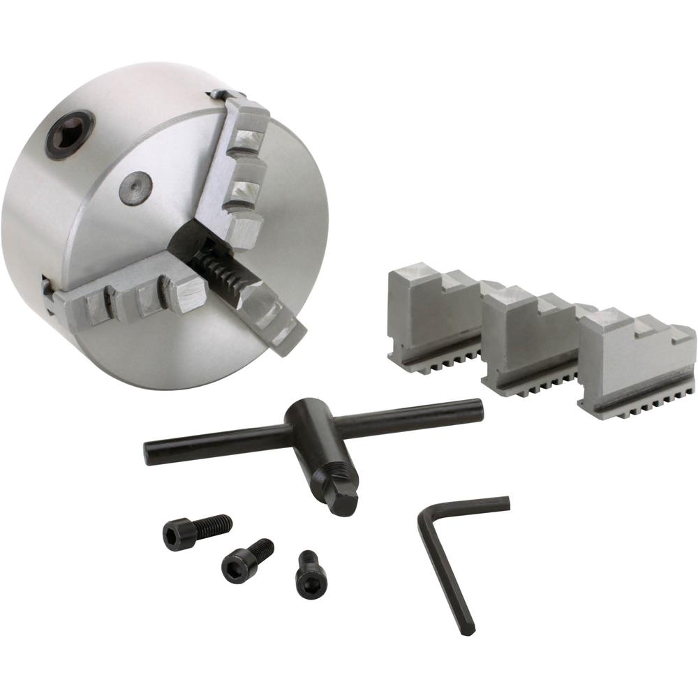 Grizzly G9830 - 5" 3-Jaw Plain Back Scroll Chuck - Grizzly Industrial, Inc.