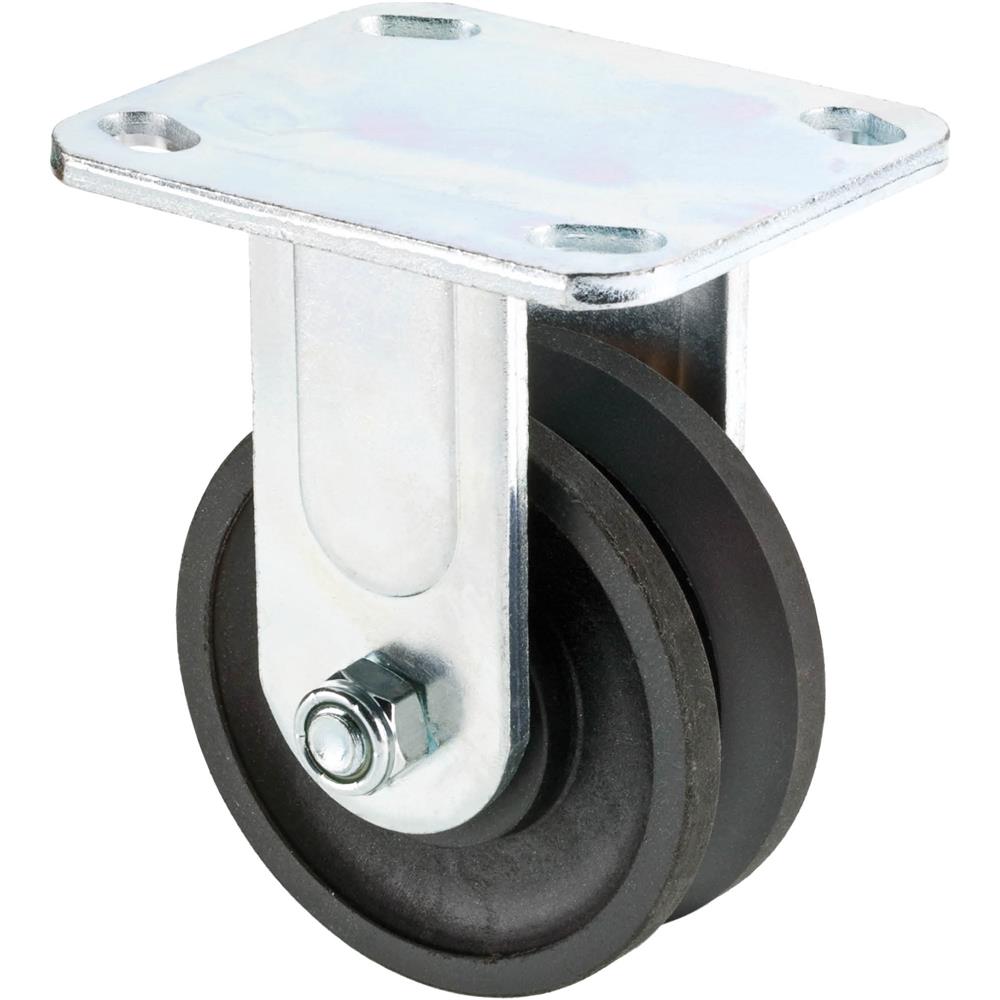 4" V-Groove Plastic Fixed Caster - Grizzly Industrial, Inc.