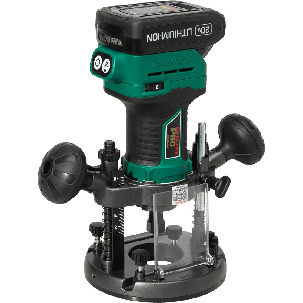 20V 1/4" Plunge Router with Li-Ion Battery (Charger Not Included ...