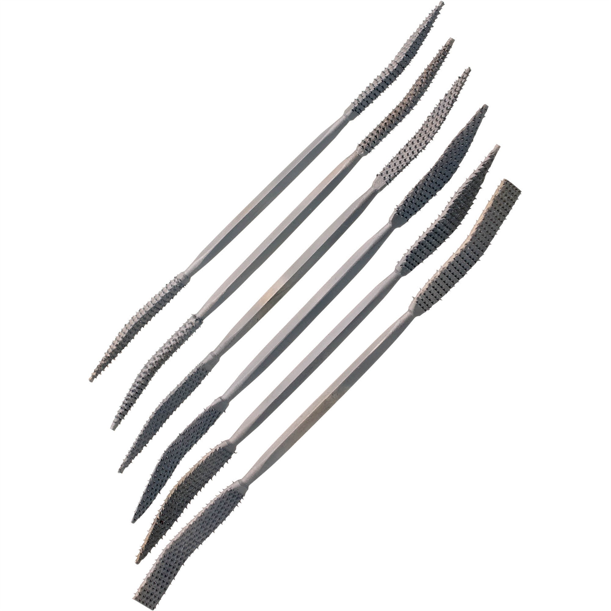 6 pc. Riffler Rasp Set - Medium - Grizzly Industrial, Inc.