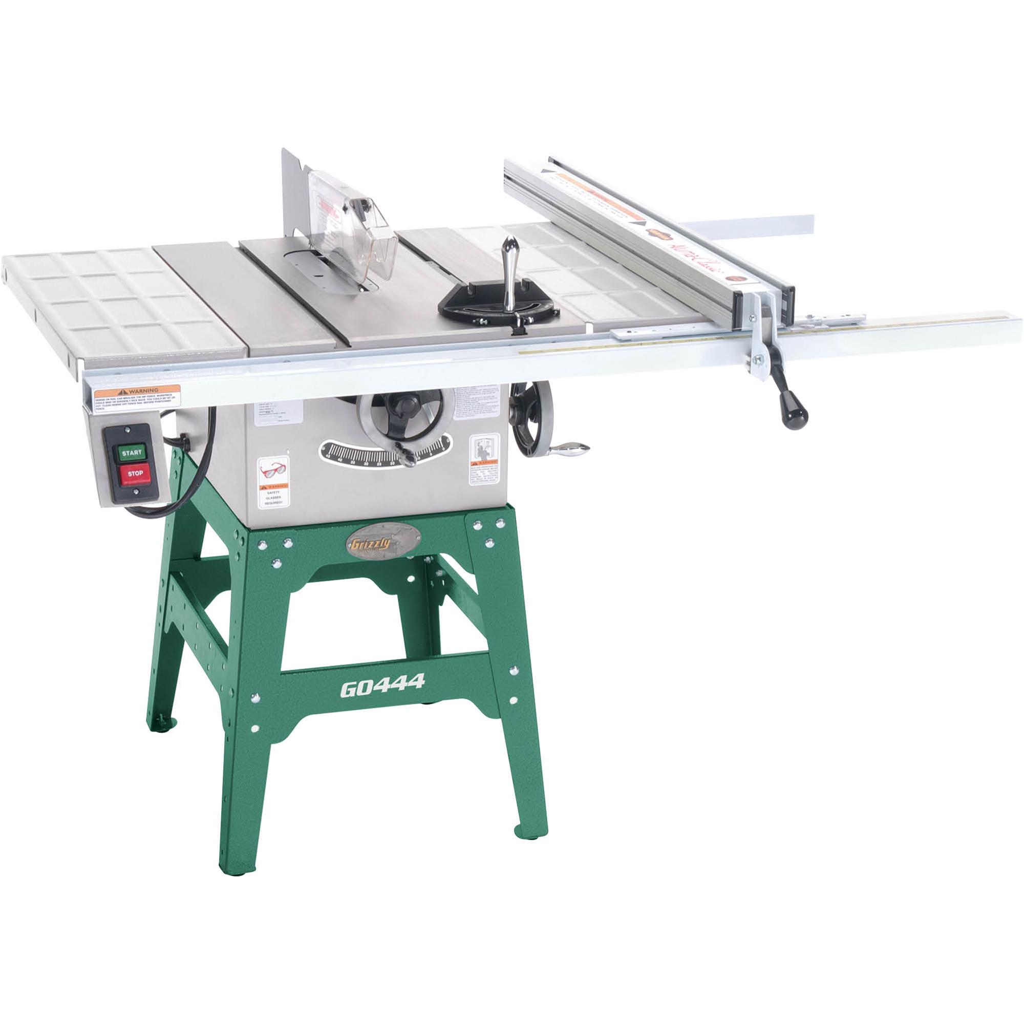 10" Table Saw 1-1/2 HP Single-Phase 110V - Grizzly Industrial, Inc.