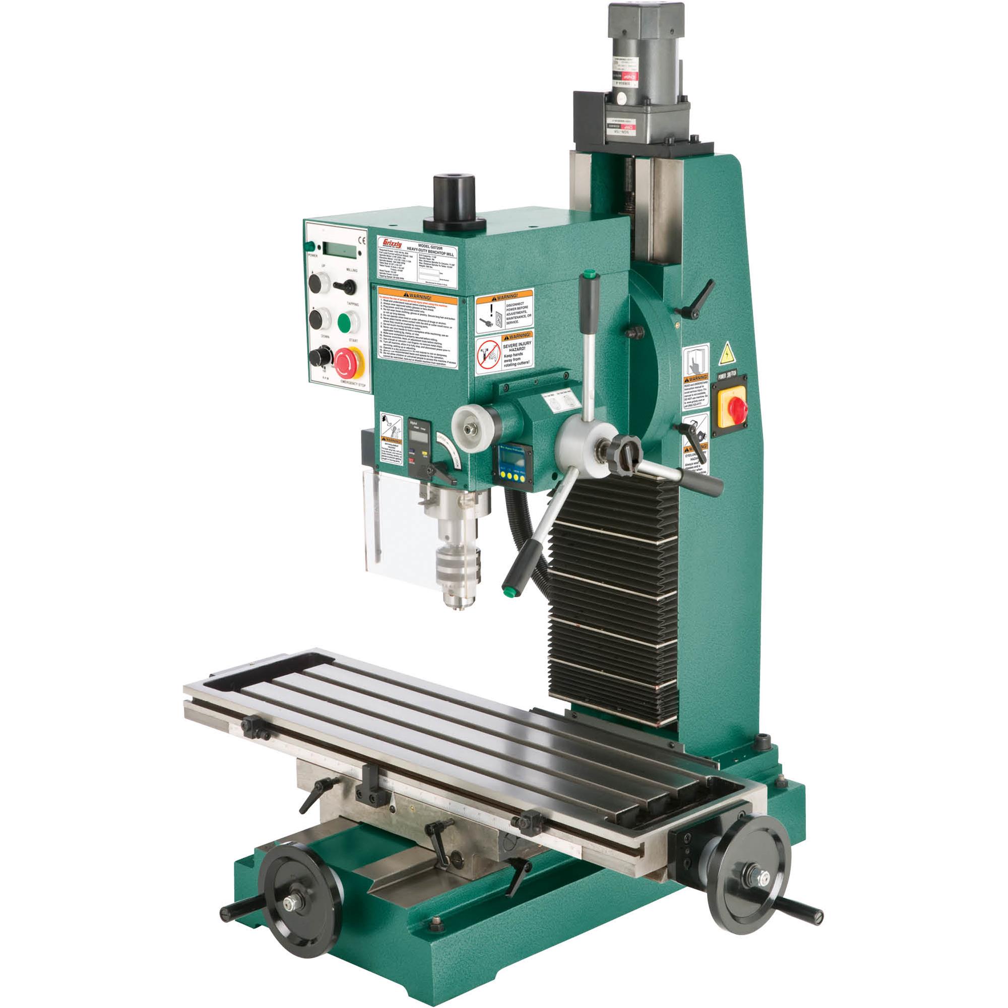 Heavy-Duty Bench Top Milling Machine - Grizzly Industrial, Inc.