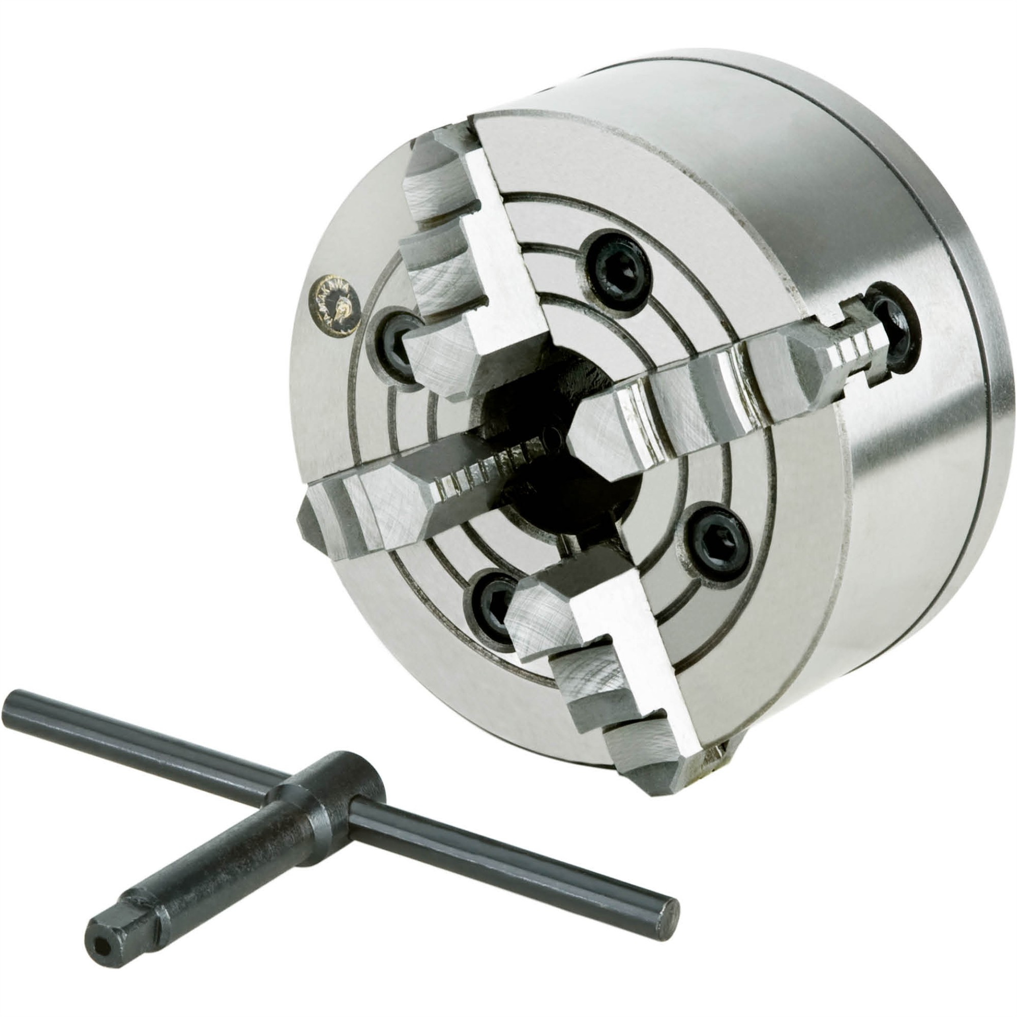 6" 4 Jaw Chuck and Plate for SB1008 and SB1009 - Grizzly Industrial, Inc.