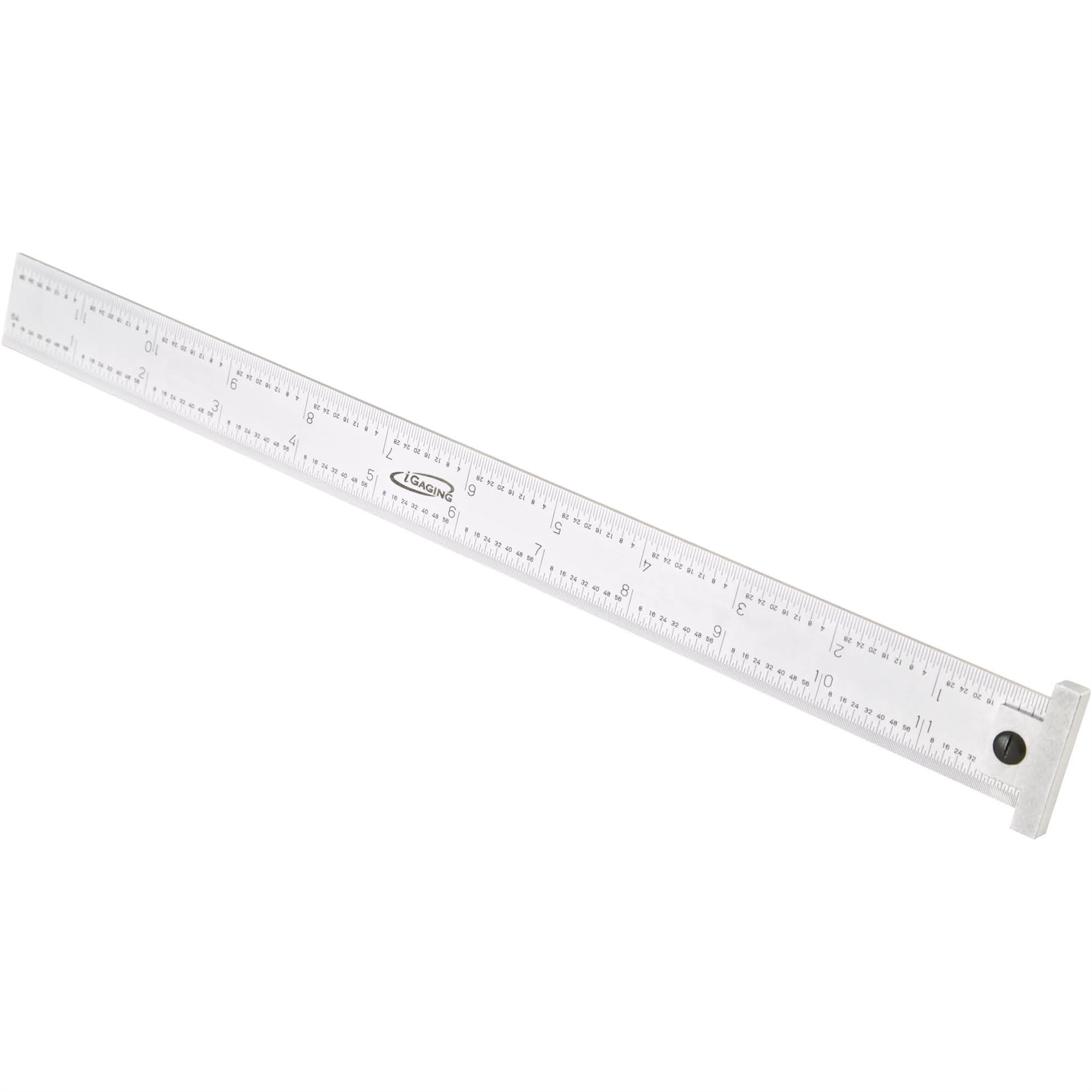 12" Stainless Steel and Chrome Hook Rule - Grizzly Industrial, Inc.