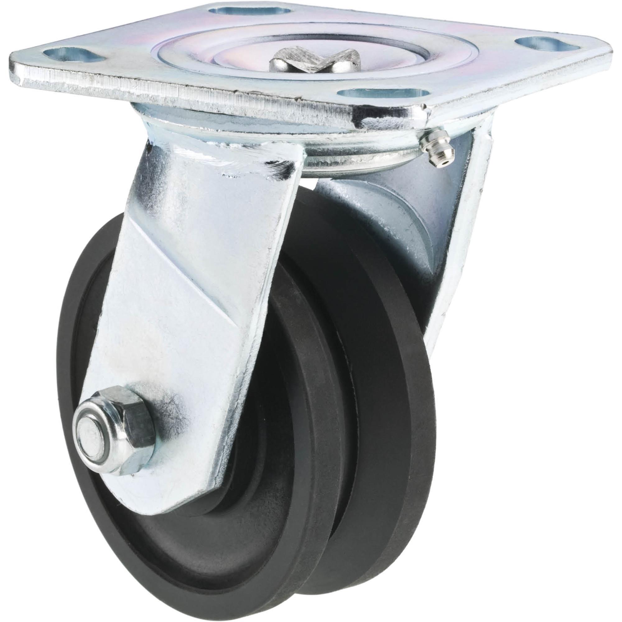 4" V-Groove Plastic Swivel Caster - Grizzly Industrial, Inc.