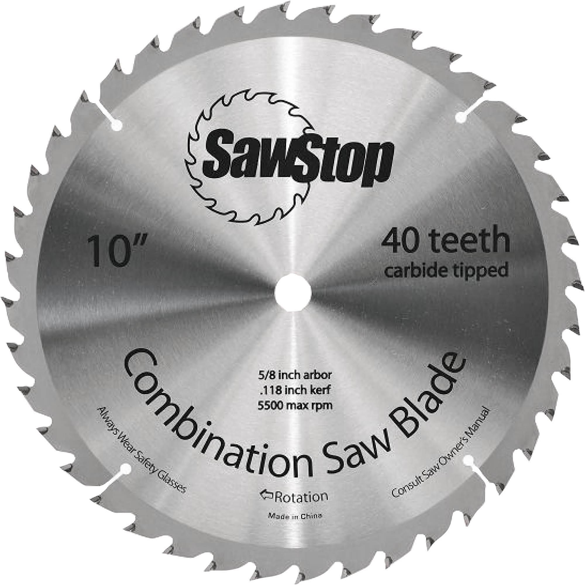 10" 40-Tooth Combination Table Saw Blade - Grizzly Industrial, Inc.