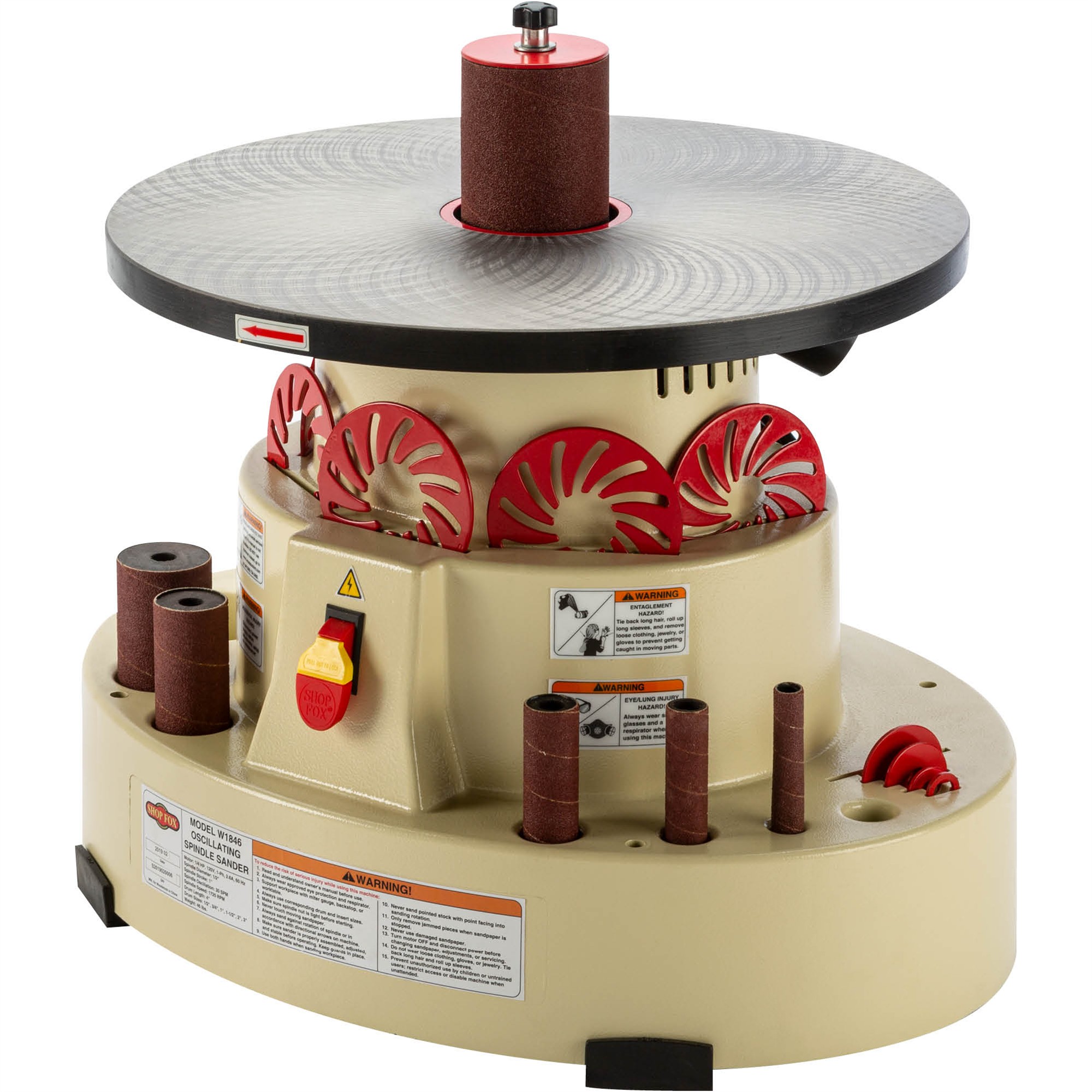 1/4 HP Benchtop Oscillating Spindle Sander - Grizzly Industrial